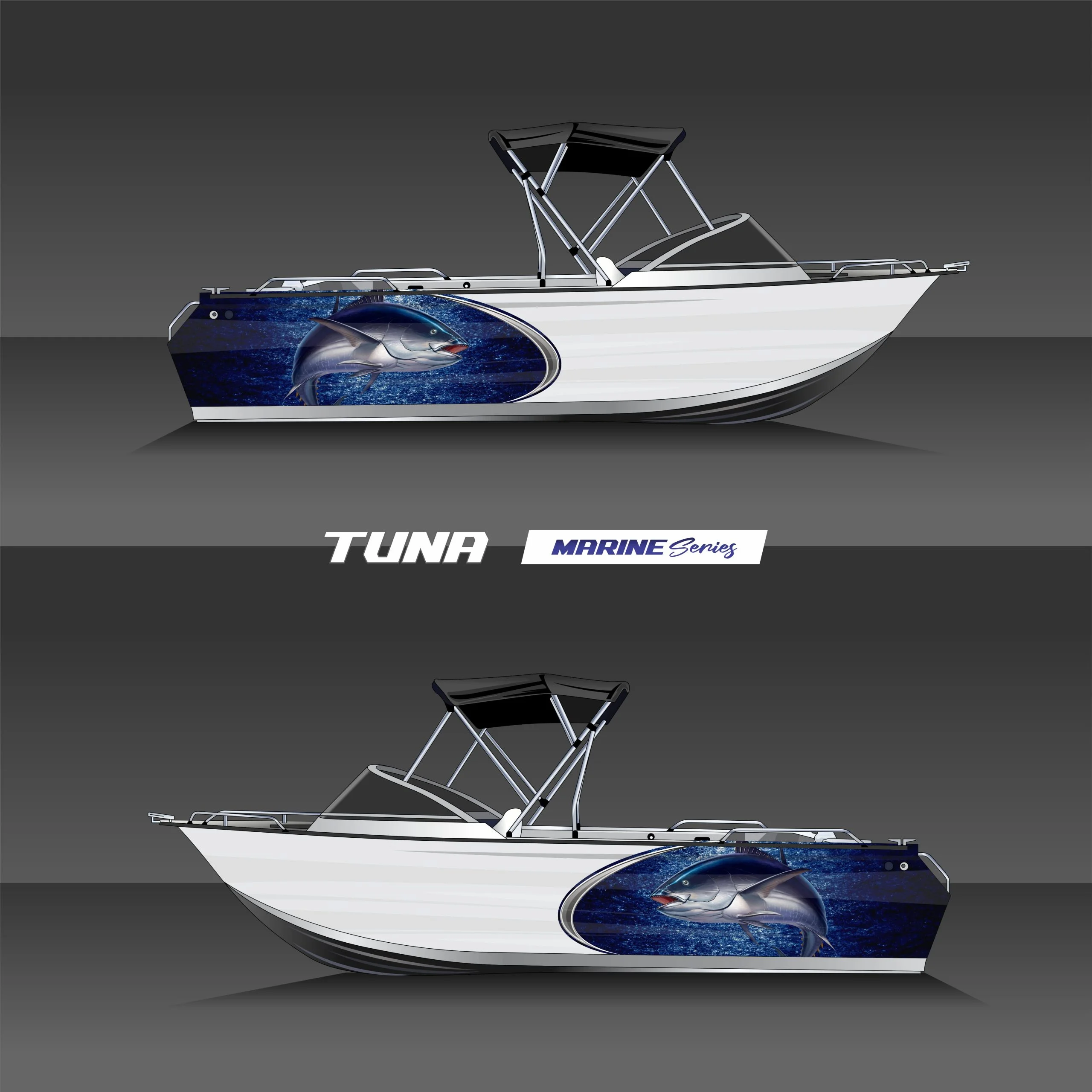 Partial Wrap Kit – Tuna Design – Allstar Decal House