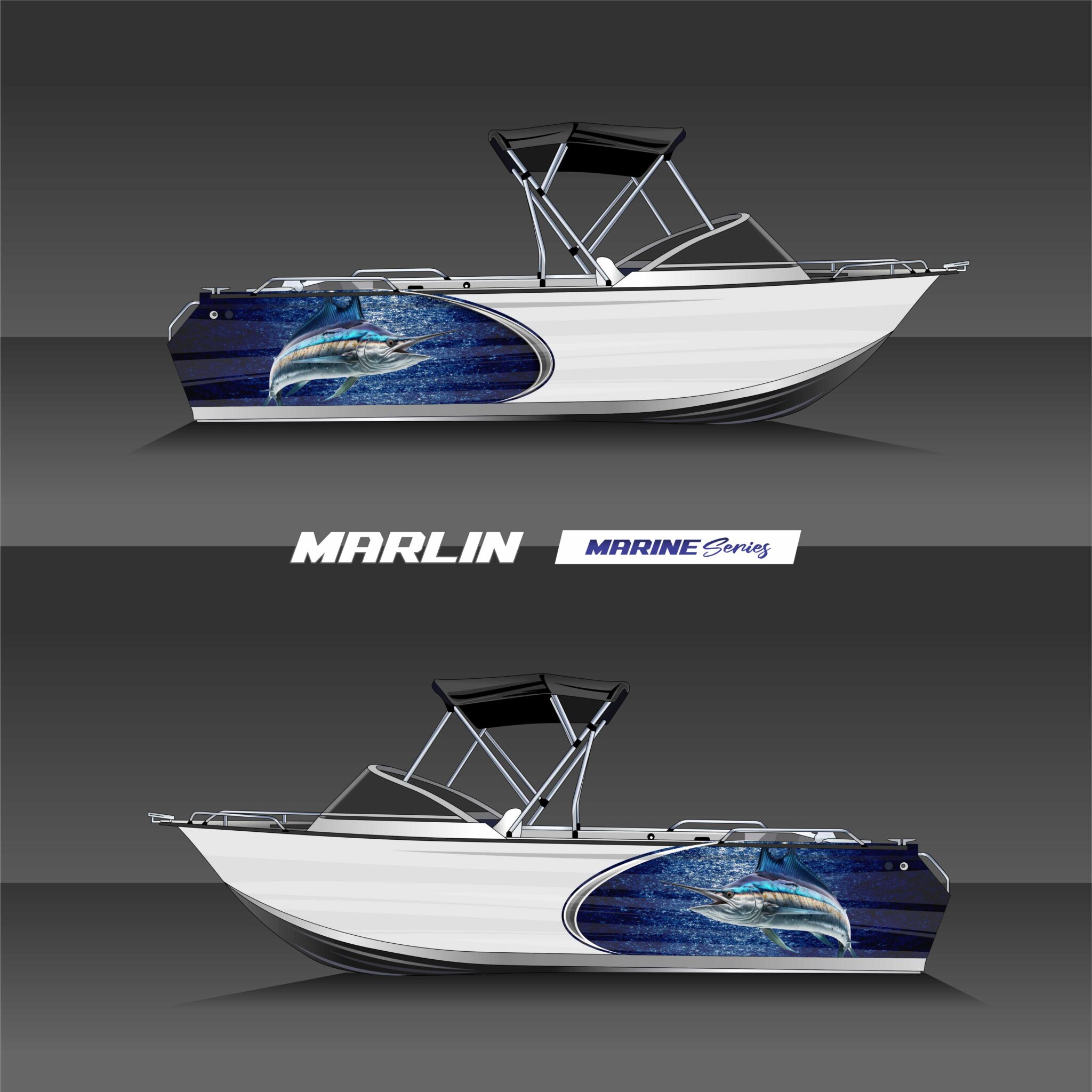 Partial Wrap Kit – Marlin Design – Allstar Decal House